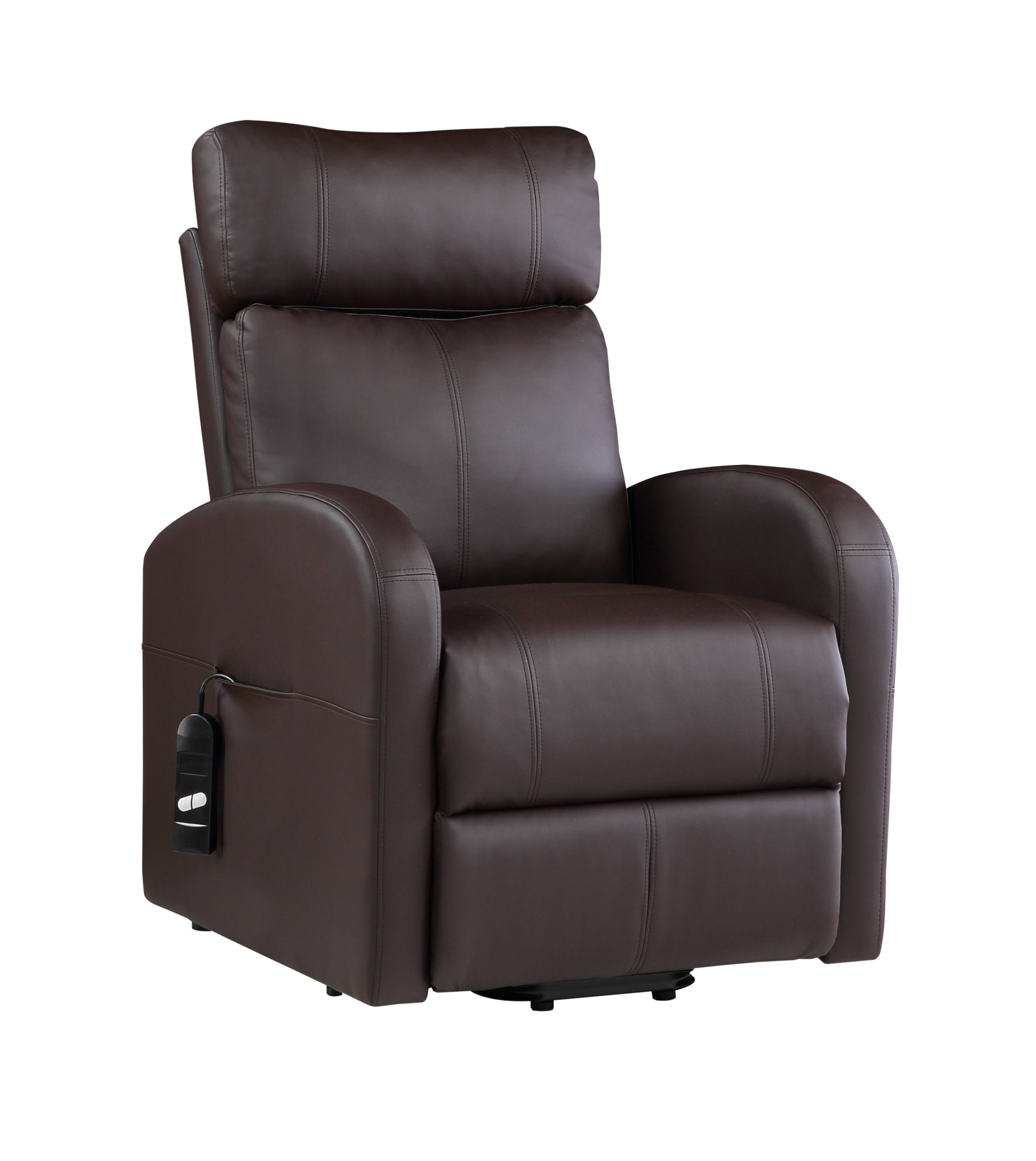 Lark Manor Whately PU Leather Power Lift Recliner with Wired Remote ...