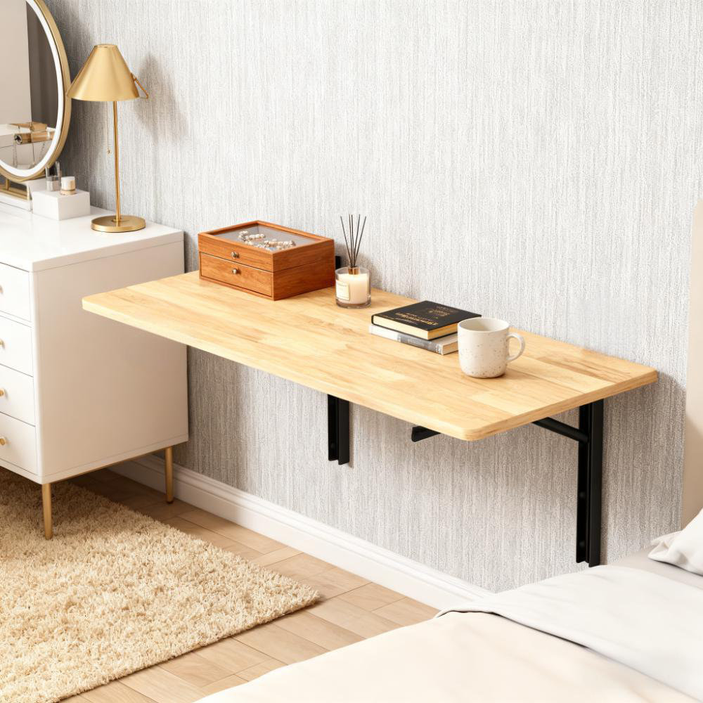 Inbox Zero Wall Mounted Desk Wall Floating Desk | Wayfair