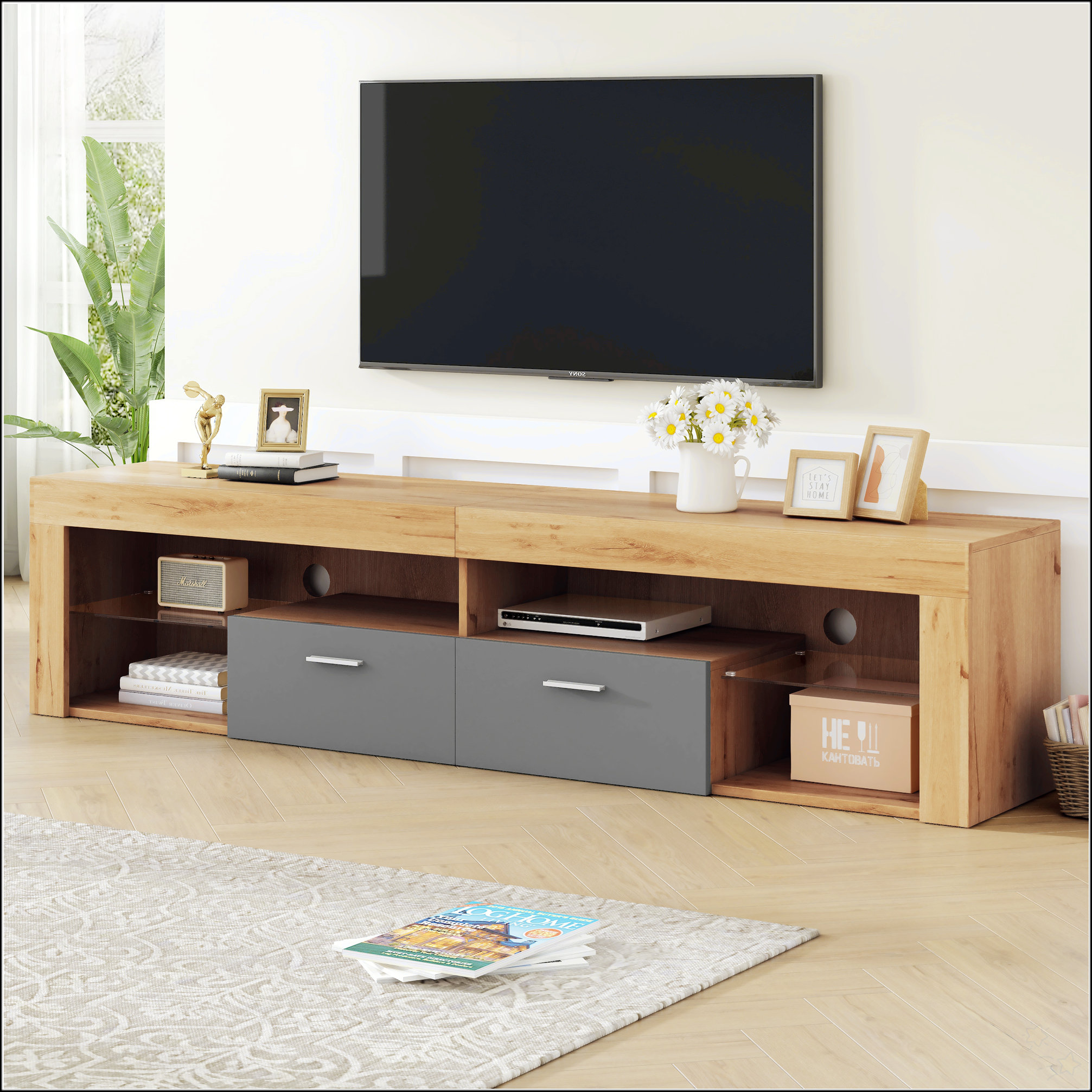 17 Stories Modern Design TV Stands For Tvs Up To 80'' | Wayfair
