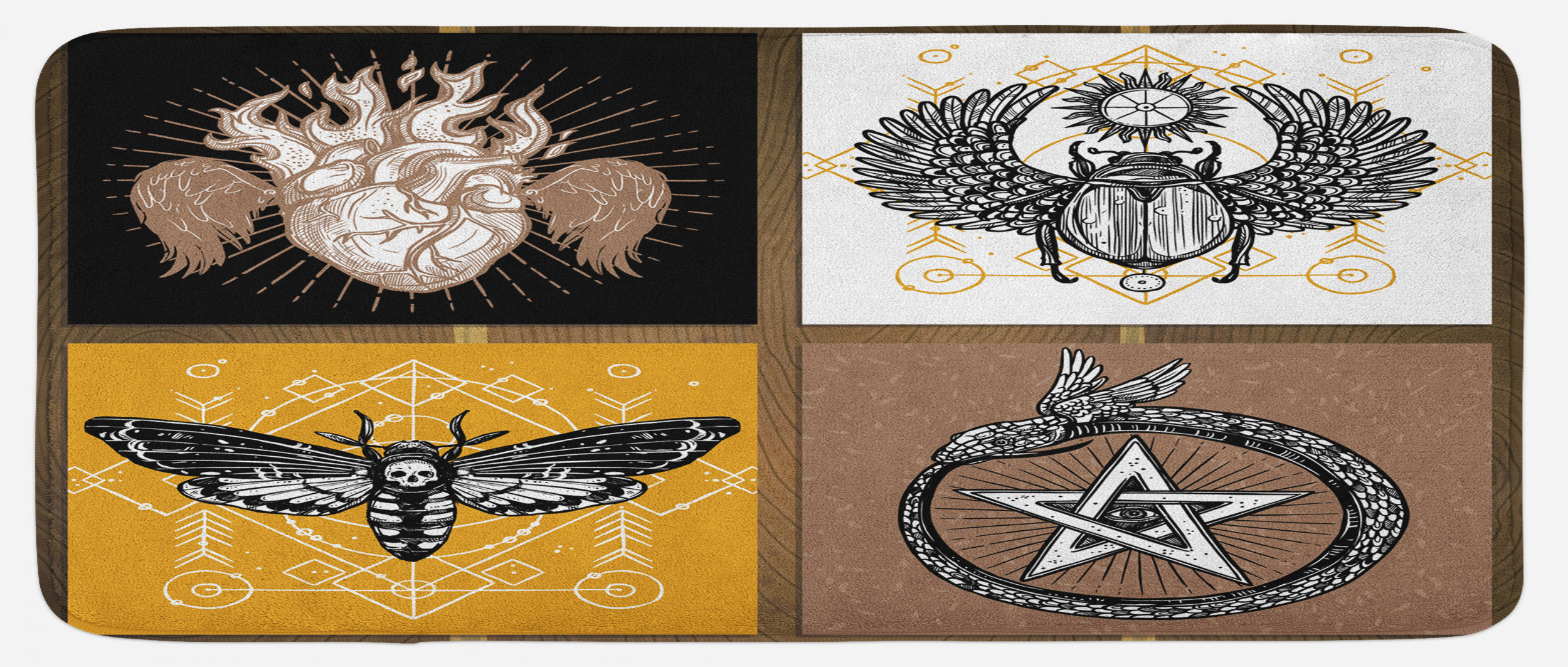 East Urban Home Occult Kitchen Mat | Wayfair