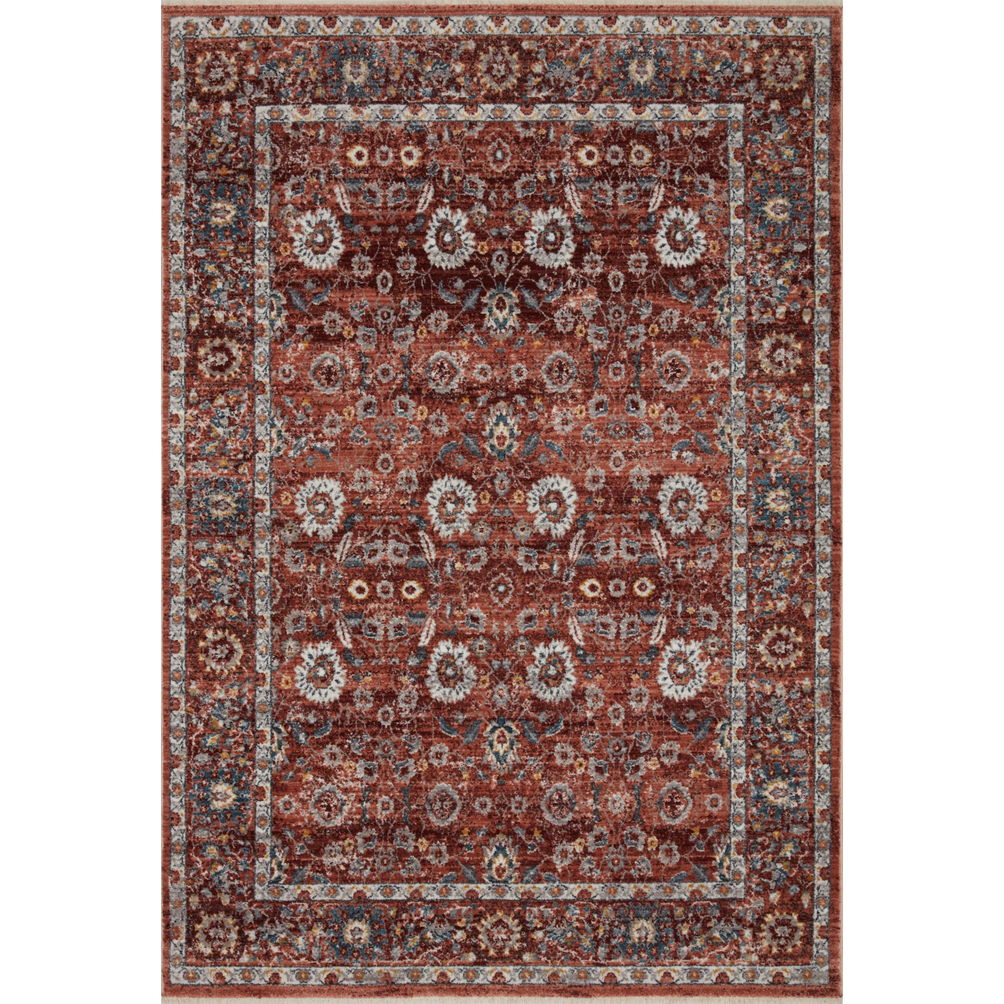 World Menagerie Leonara Power Loom Red Rug & Reviews | Wayfair