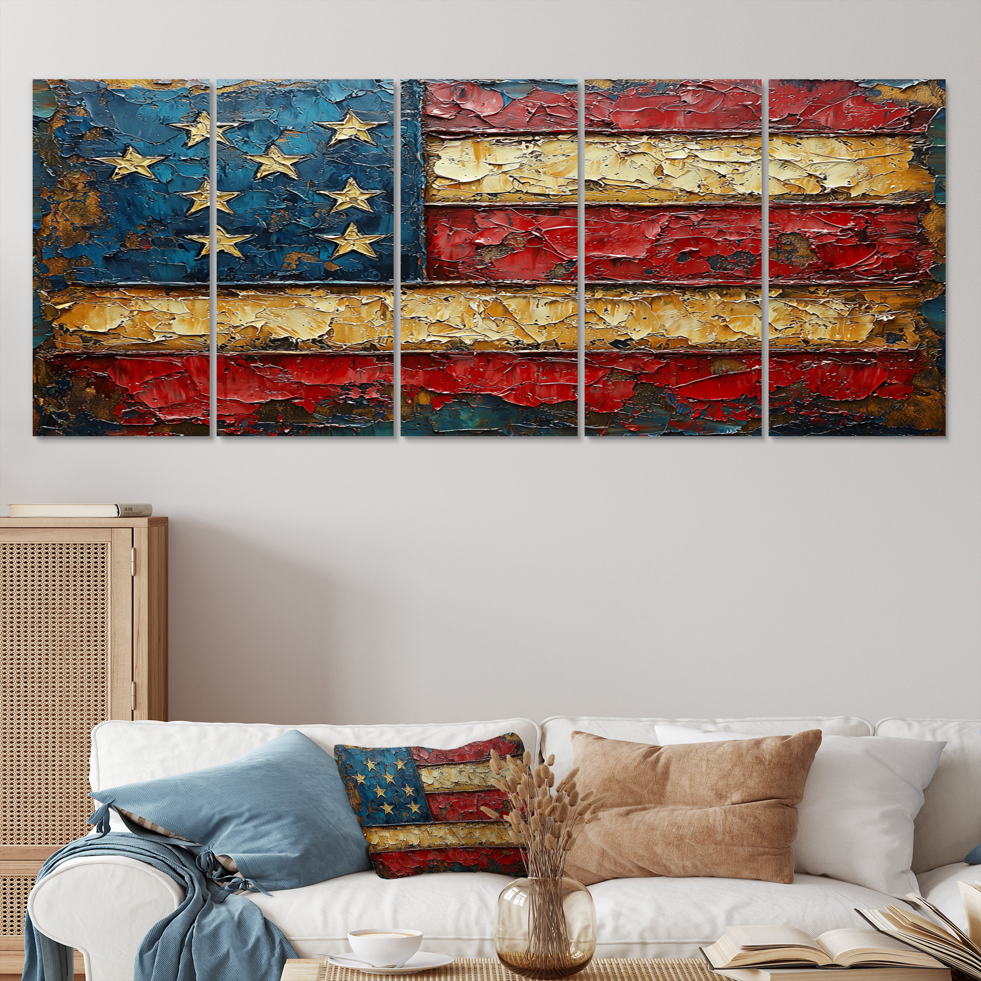 17 Stories The Flag Of The Usa Constitution. IV - USA Patriotist Wall ...