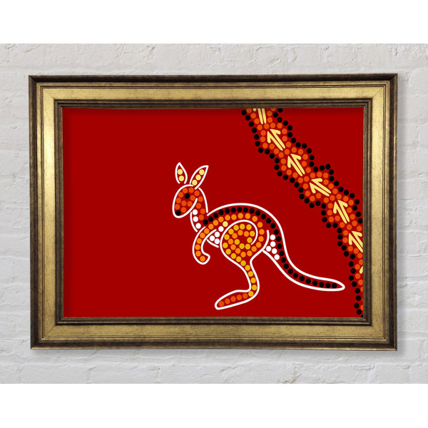 Bright Star Aboriginal Native Australian Kangaroo - Single Picture ...