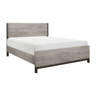 Benjara Zephyr 4 Pc Queen Size Bedroom Set, Light Gray, Brown, Modern ...