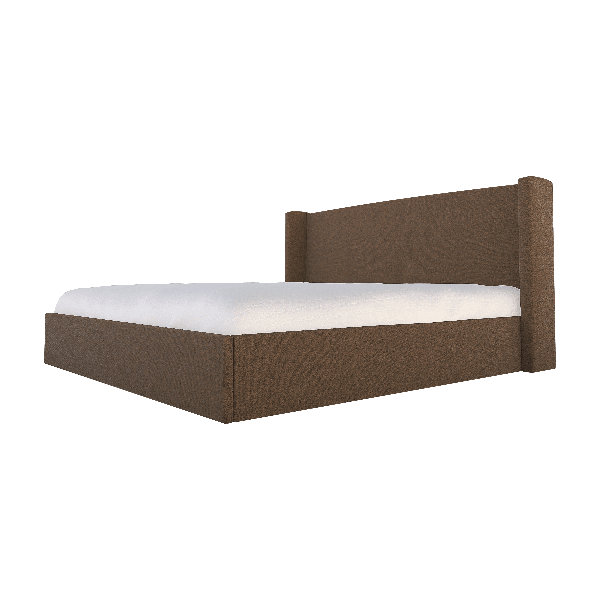 Moss Home Chloe Upholstered Wingback Bed | Wayfair