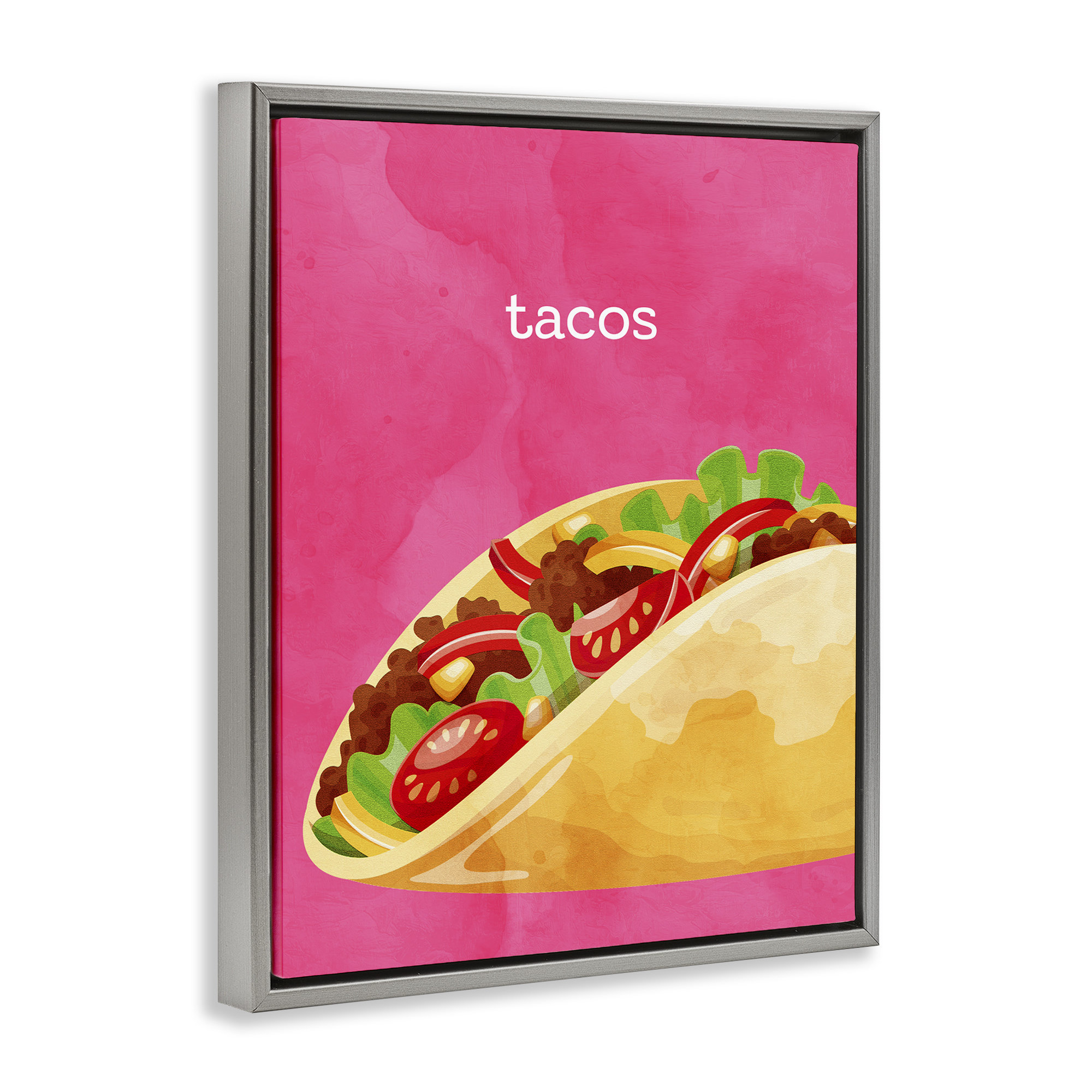 Latitude Run® Tacos Mexican Cuisine Floating Frame, design by Kim Allen ...