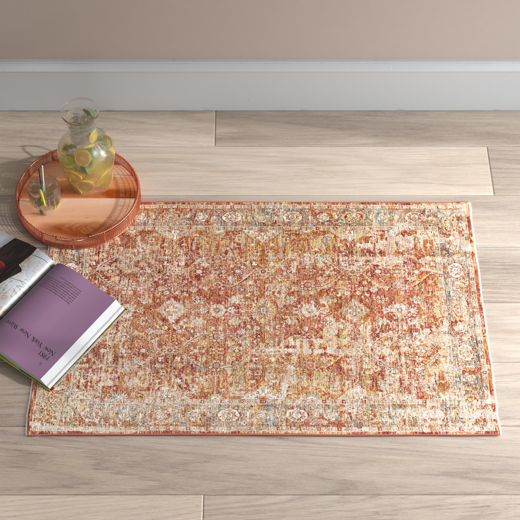 Langley Street Gorsuch Oriental Rust/Orange Area Rug & Reviews | Wayfair