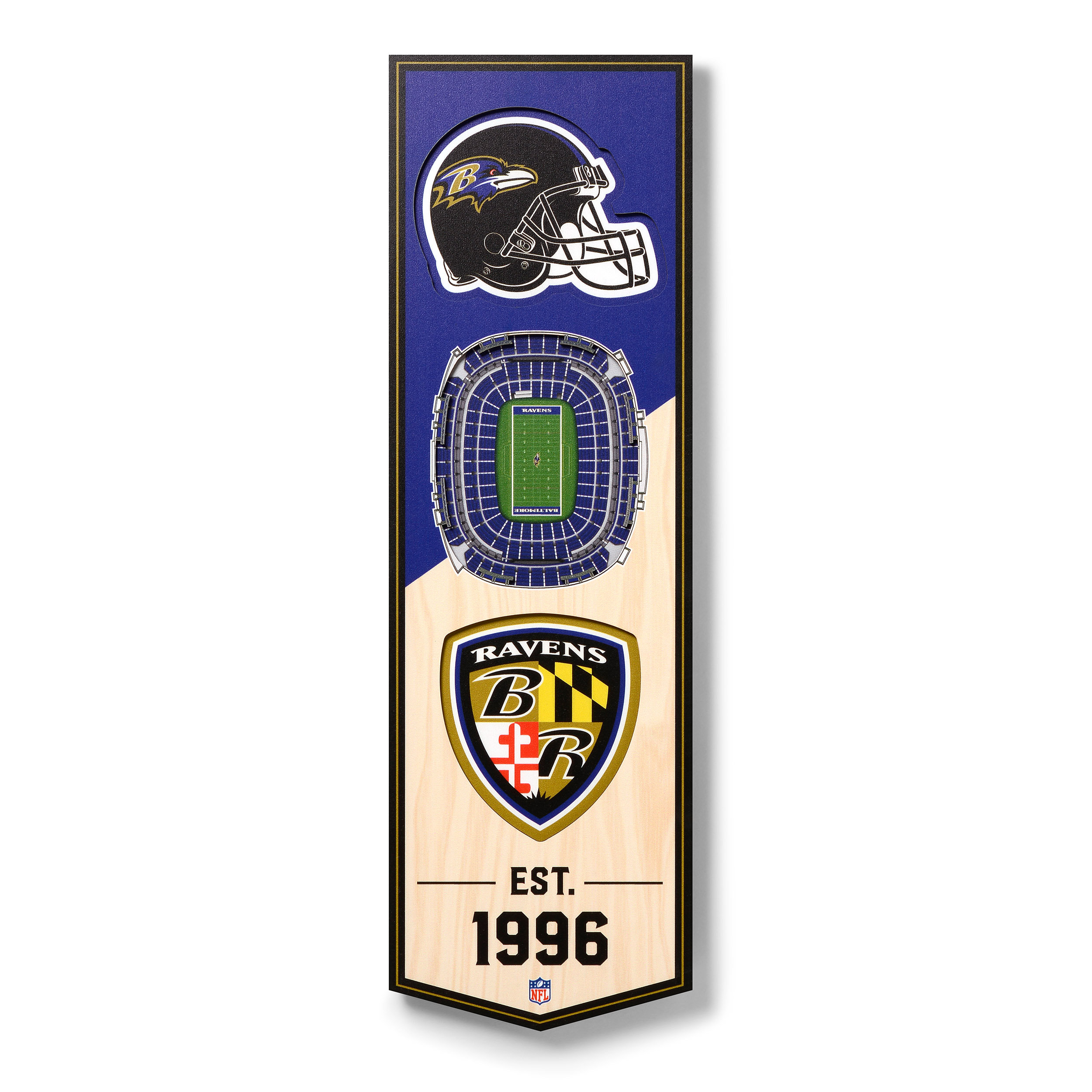 YouTheFan NFL 3D Stadiumview Banner & Reviews | Wayfair
