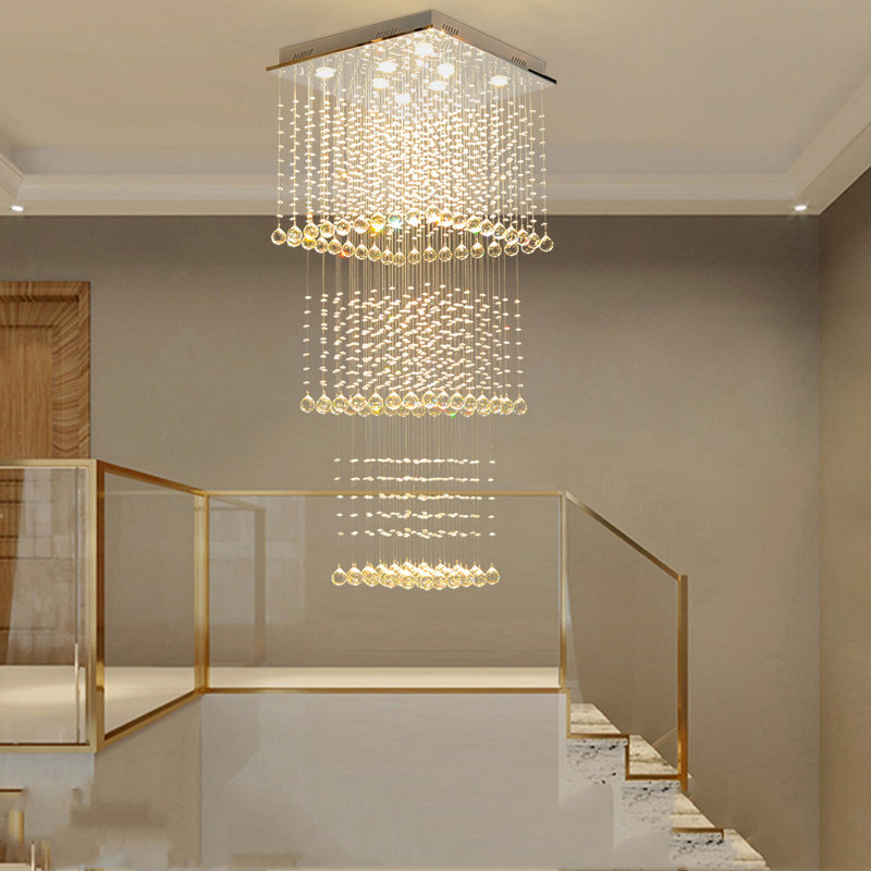Rosdorf Park Crystal Chandelier Light Fixture With K9 Crystals ...