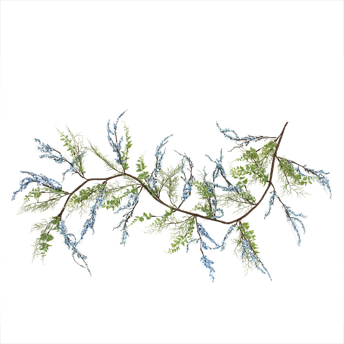 Northlight Seasonal 5' Green Blue and Brown Mixed Berry and Spring ...