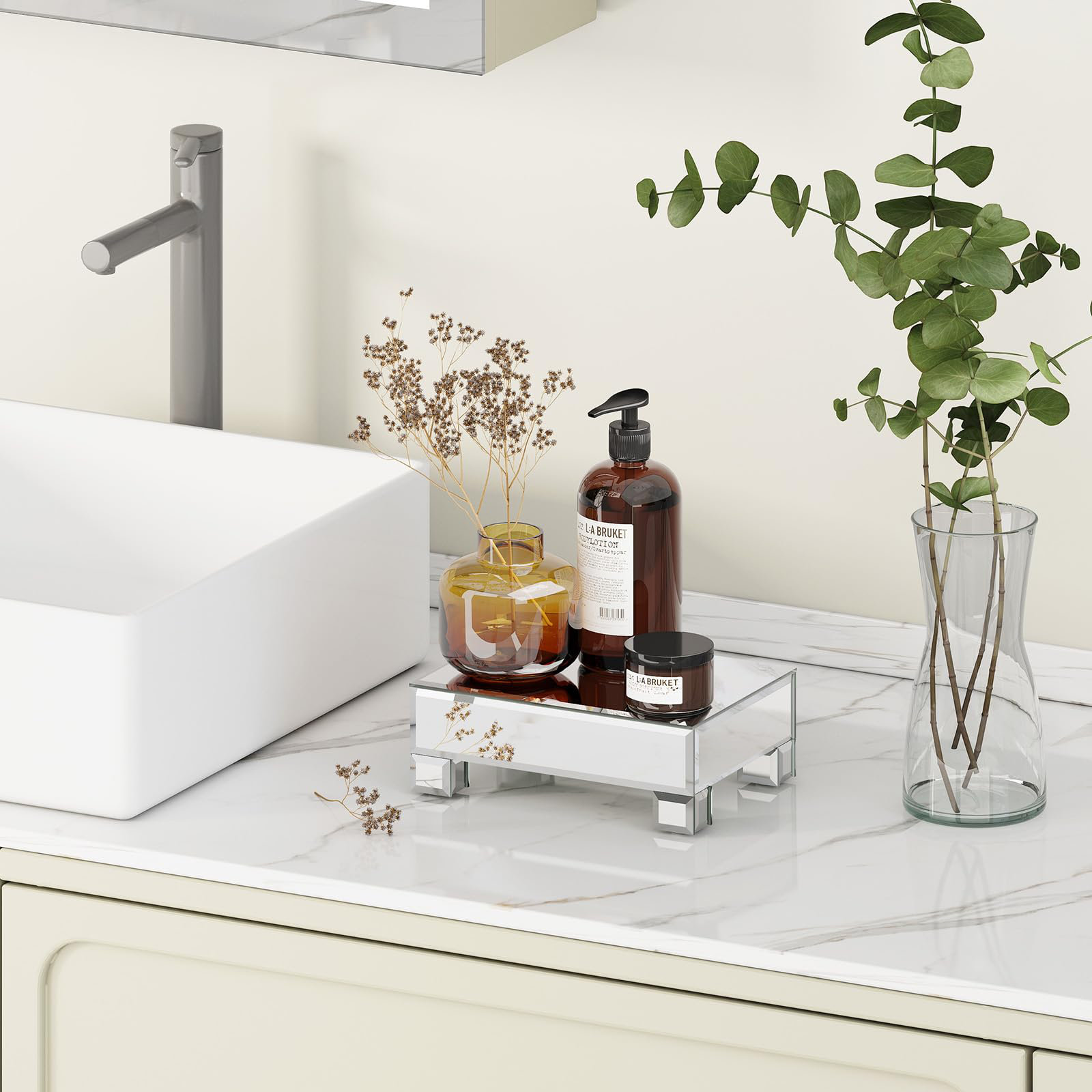 Brayden Studio® Mirrored Display Risers for Vanity and Countertop ...