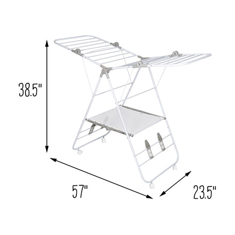 Rebrilliant Steel Foldable Freestanding Drying Rack | Wayfair