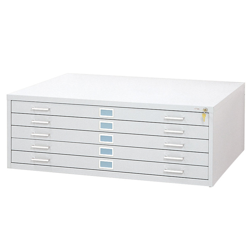 Safco Products Company Five-Drawer Flat File Filing Cabinet & Reviews ...