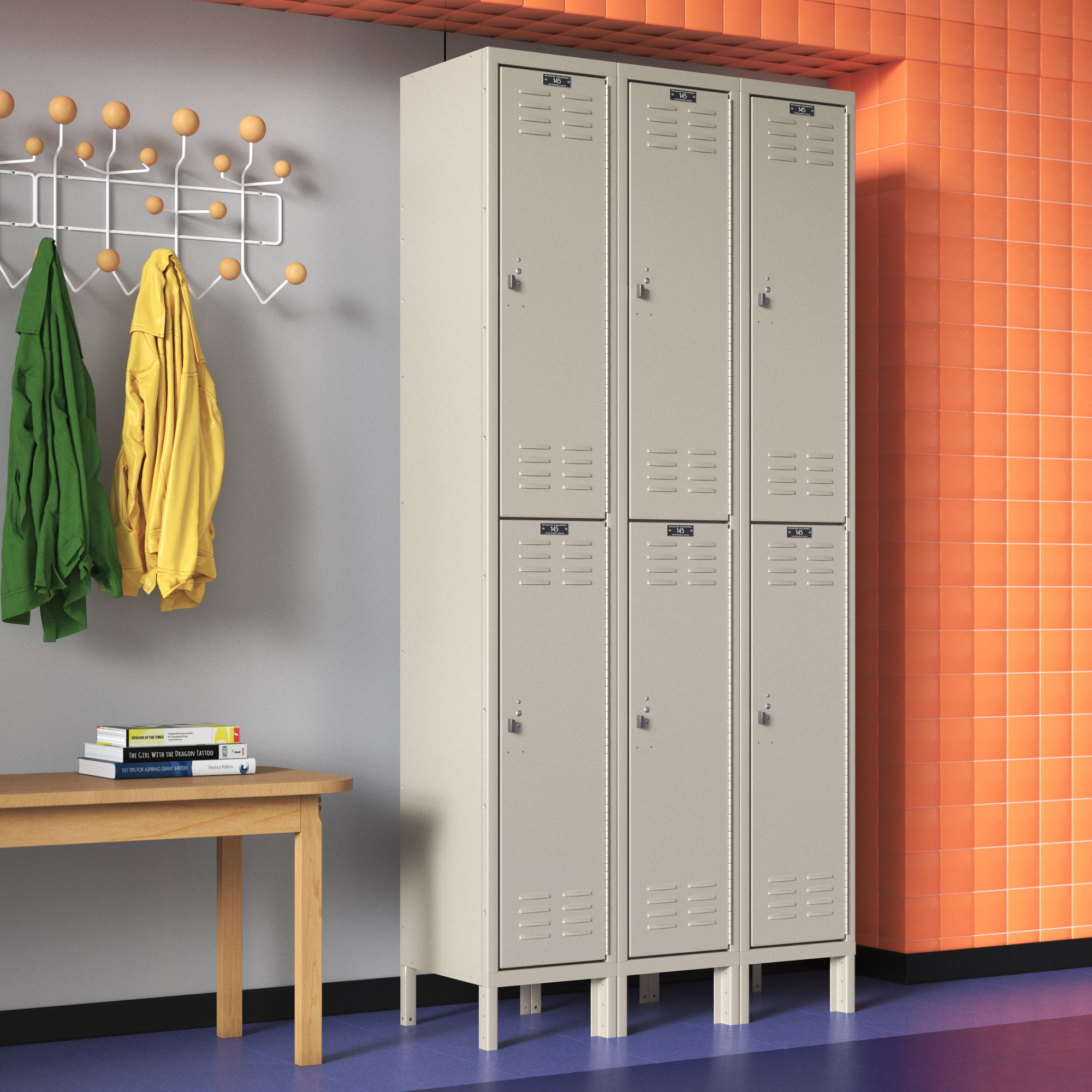 Hallowell ValueMax 2 Tier 3 Wide Locker & Reviews | Wayfair