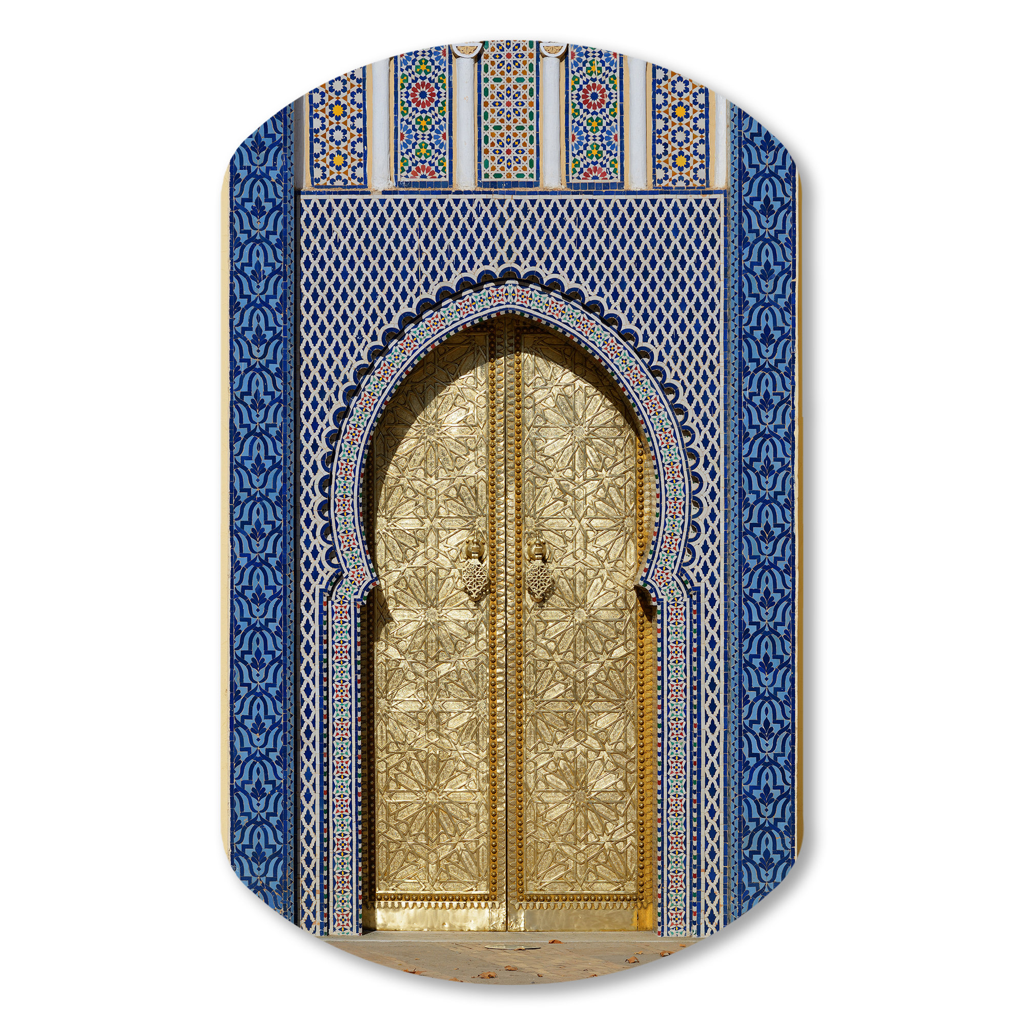 Design Art Morrocco Palace Golden Doors - Vintage Premium Metal Art In ...