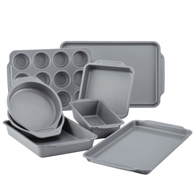 Farberware Nonstick Bakeware Set / Baking Pans with Cooling Rack, 10 ...