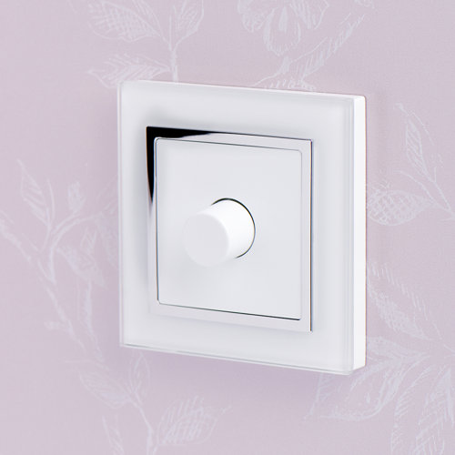 Retrotouch Crystal CT 2G Rotary LED Dimmer Switch 2 Way White | Wayfair ...