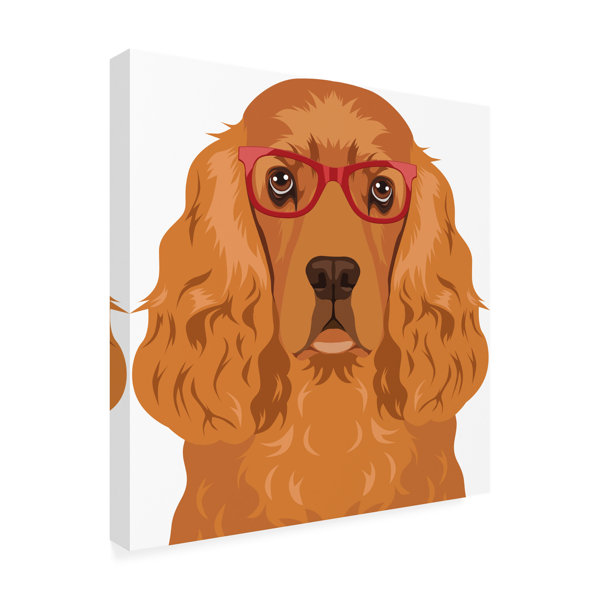 Trinx English Cocker Spaniel Wearing Hipster Glasses " English Cocker ...