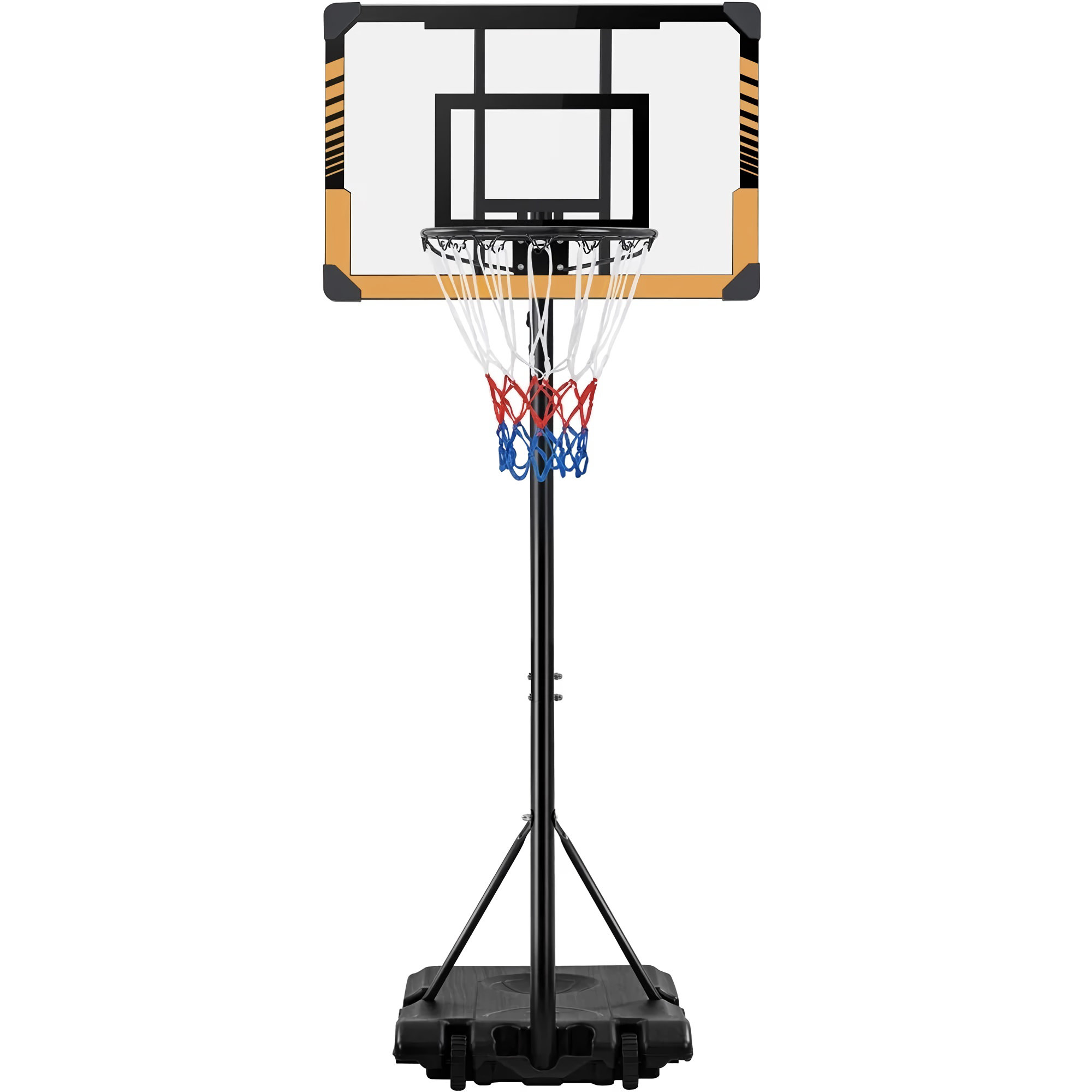 HomeBelongs 6 - 7ft Adjustable Kids Basketball Hoop With Wheels - 28 ...