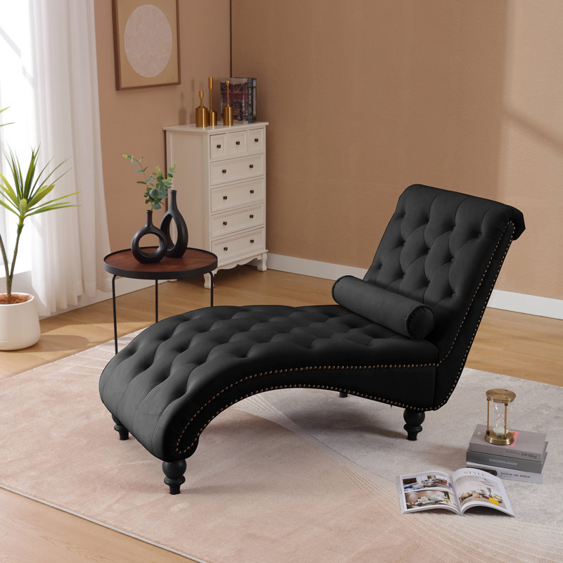 Alcott Hill® Naes Upholstered Chaise Lounge & Reviews | Wayfair