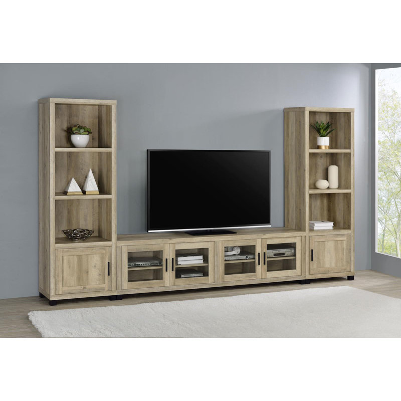 Beachcrest Home Michelson 125.75'' Media Center & Reviews | Wayfair