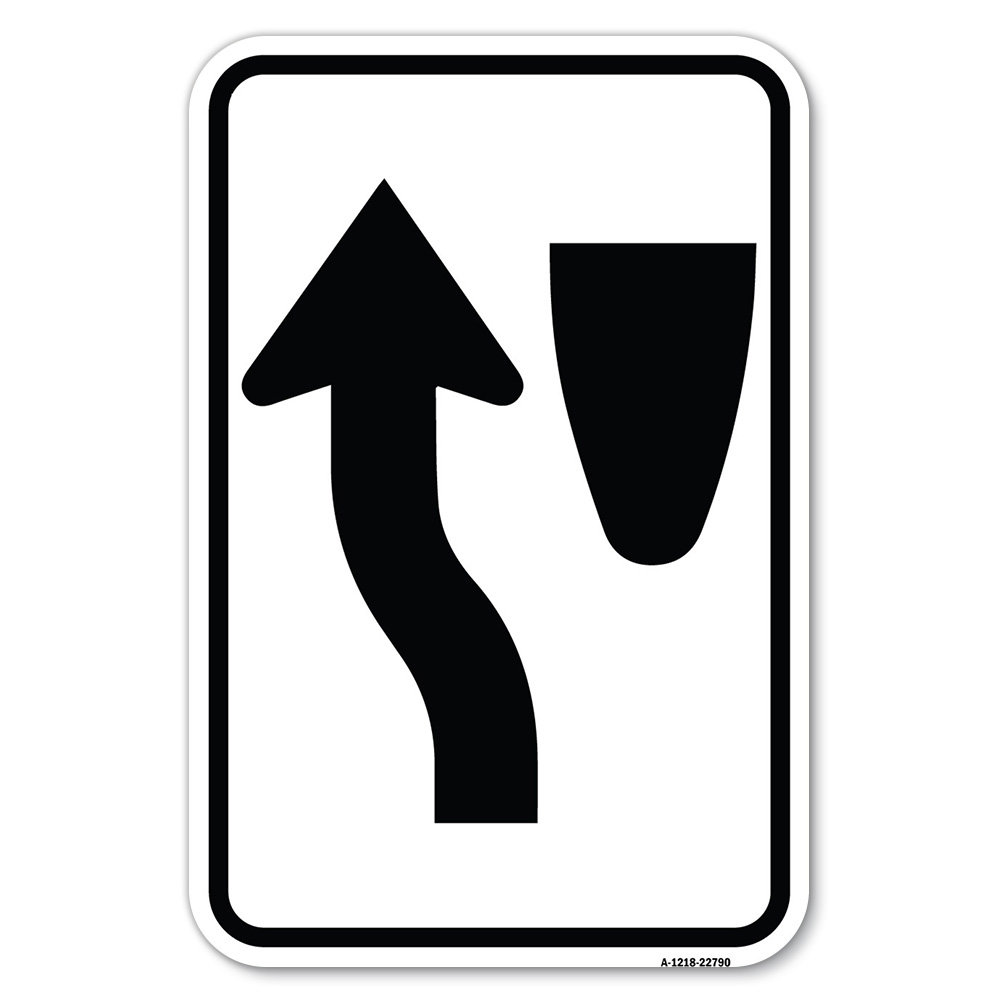 SignMission Traffic Sign Keep Left Symbol/22790 - Wayfair Canada