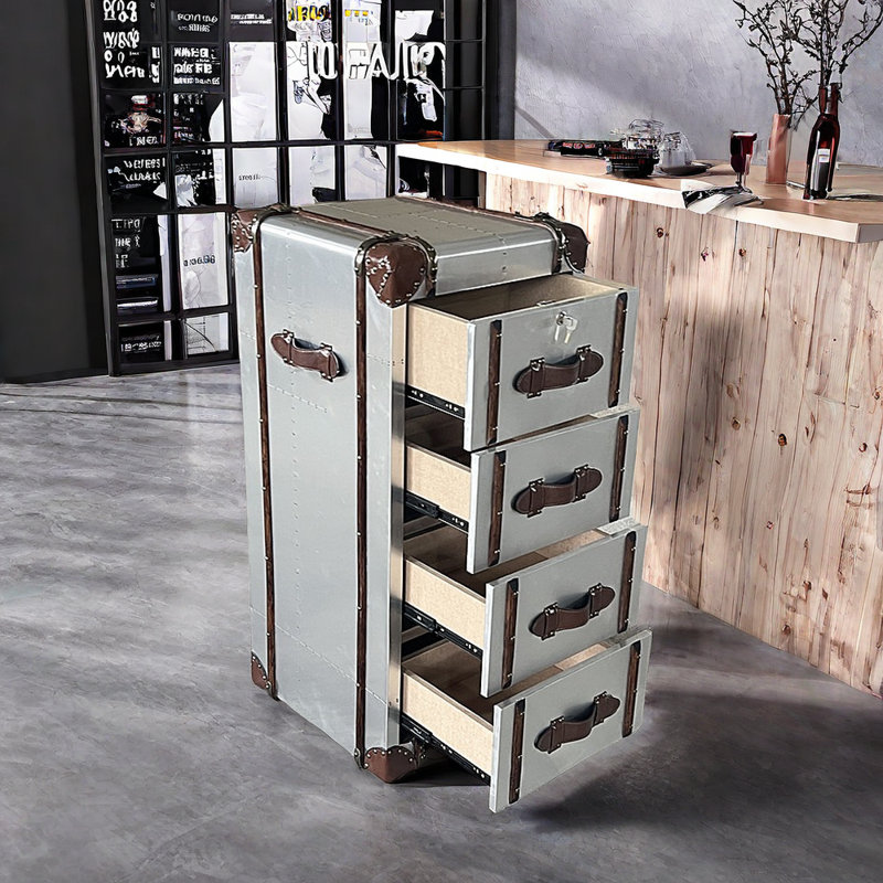 Industrial Style Sofa Industrial Storage Locker With Wooden Frame 19.68 ...