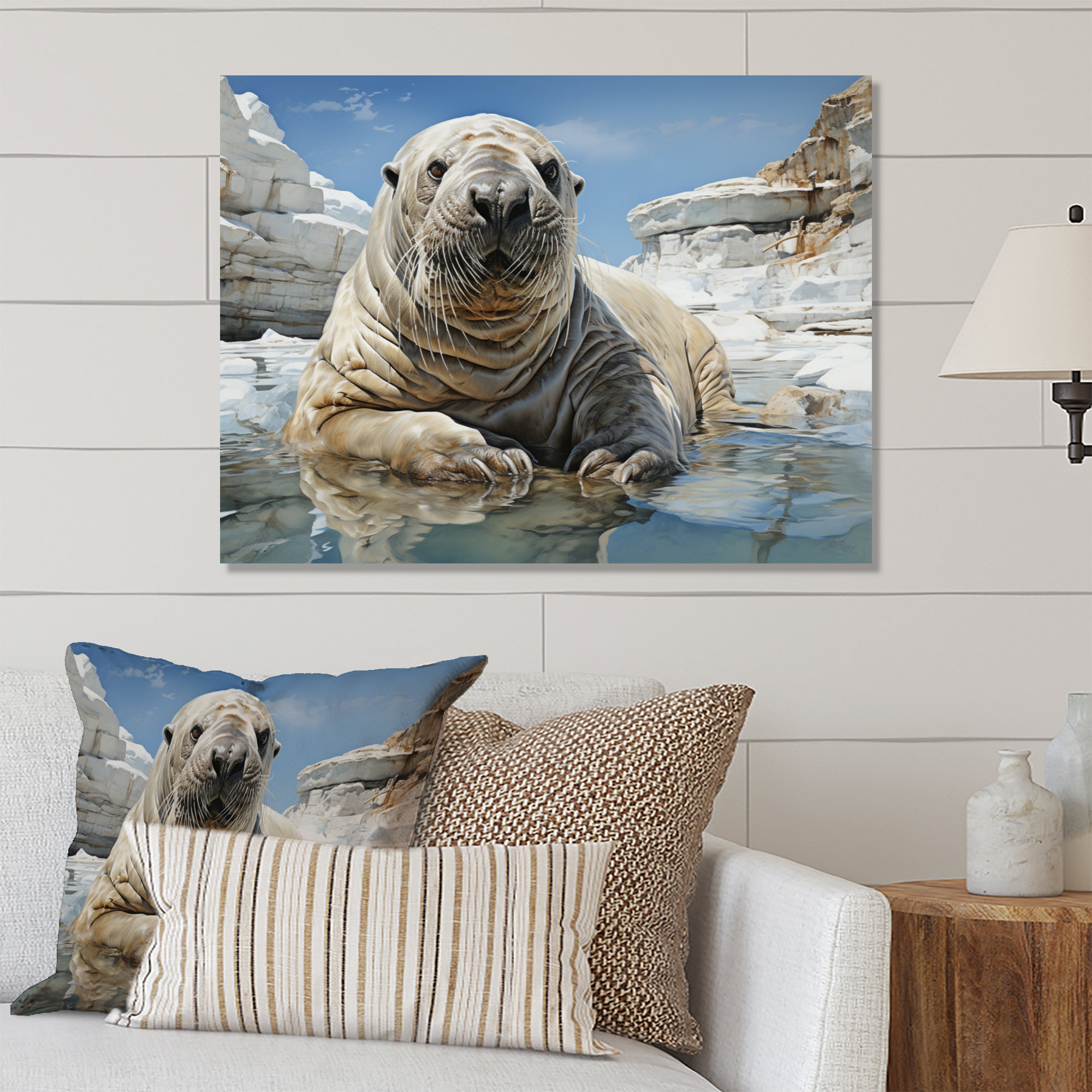 Rosecliff Heights Walrus Walrus Wonder - Animals Metal Wall Decor ...