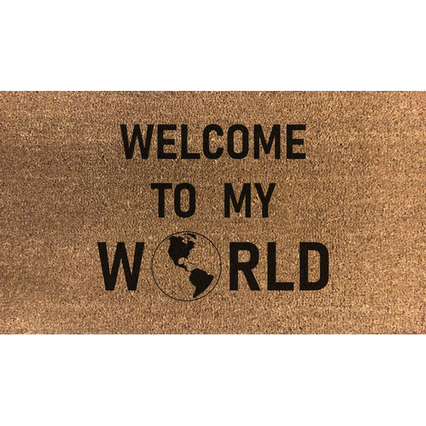 Happy Larry Quam Welcome to My World Doormat | Wayfair.co.uk