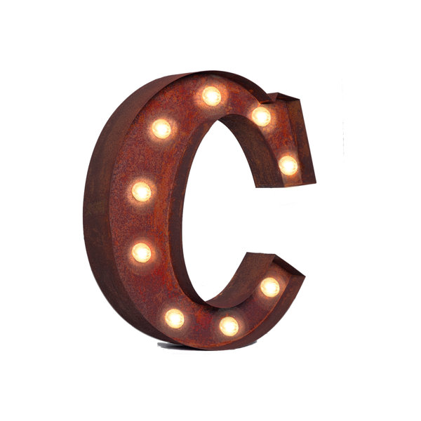 Williston Forge Arvie Letter 12" LED Marquee Sign & Reviews | Wayfair