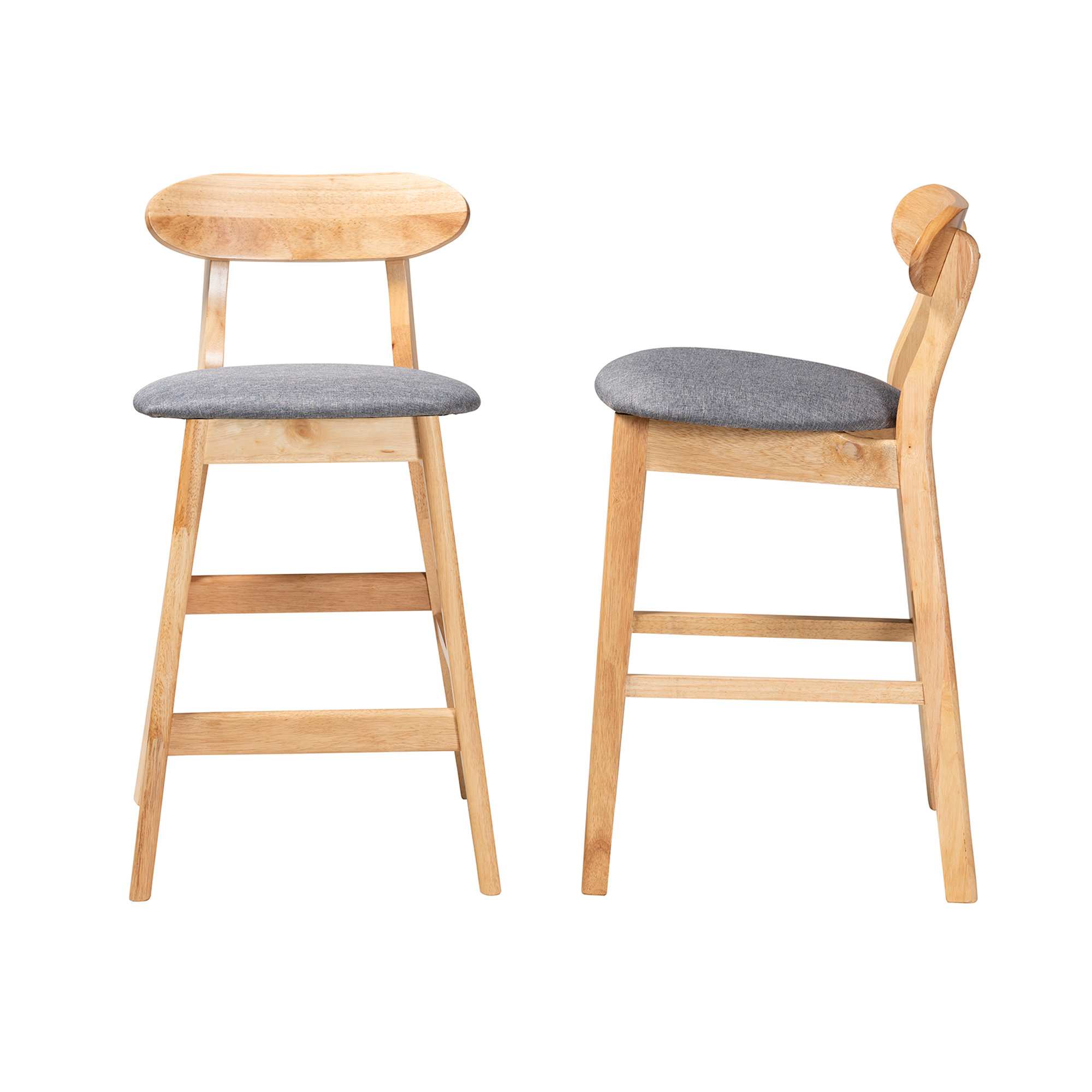 Corrigan Studio® Baxton Studio Ulyana Mid-Century Modern Grey Fabric ...