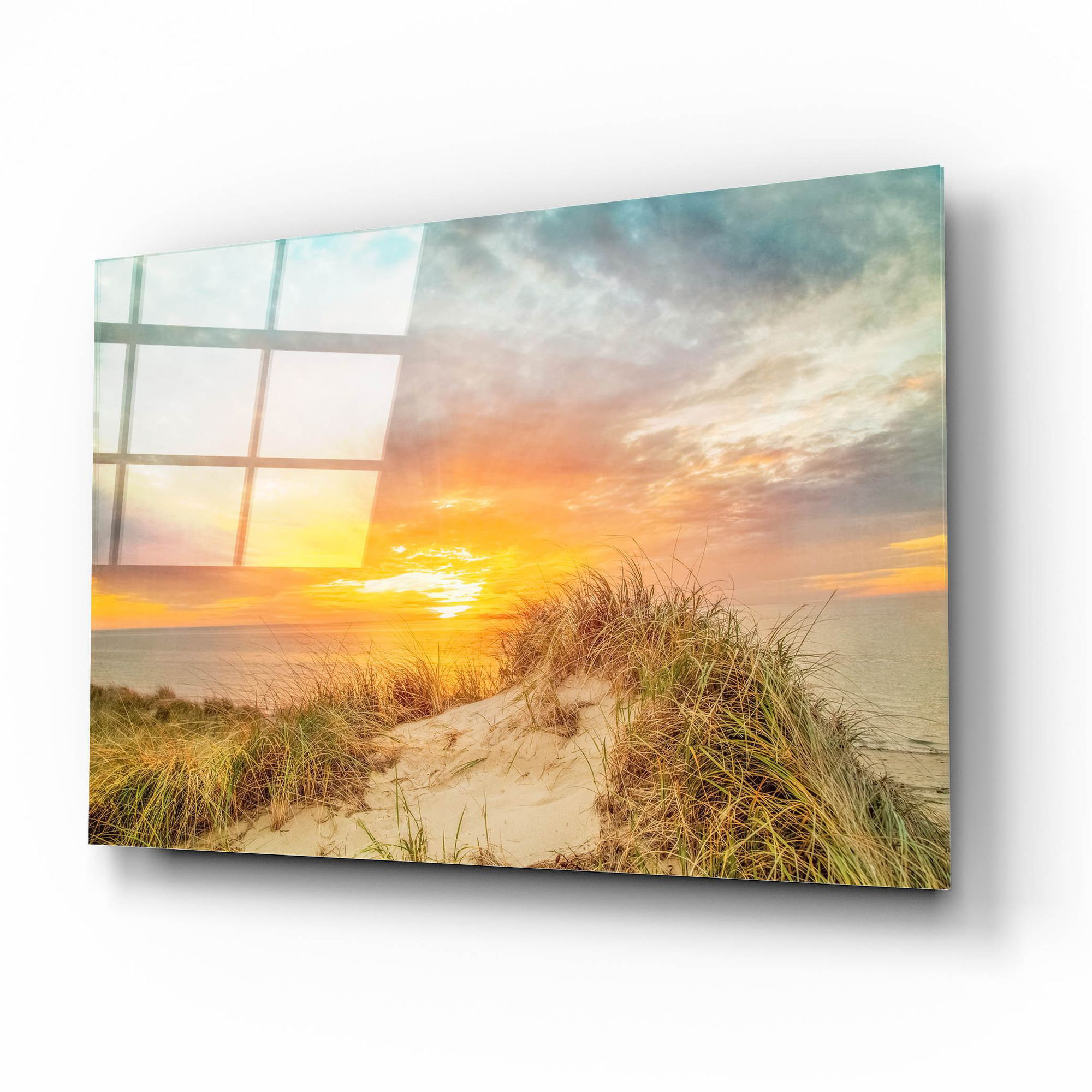 Highland Dunes Sunset Over The Dunes On Plastic / Acrylic by Brooke T ...