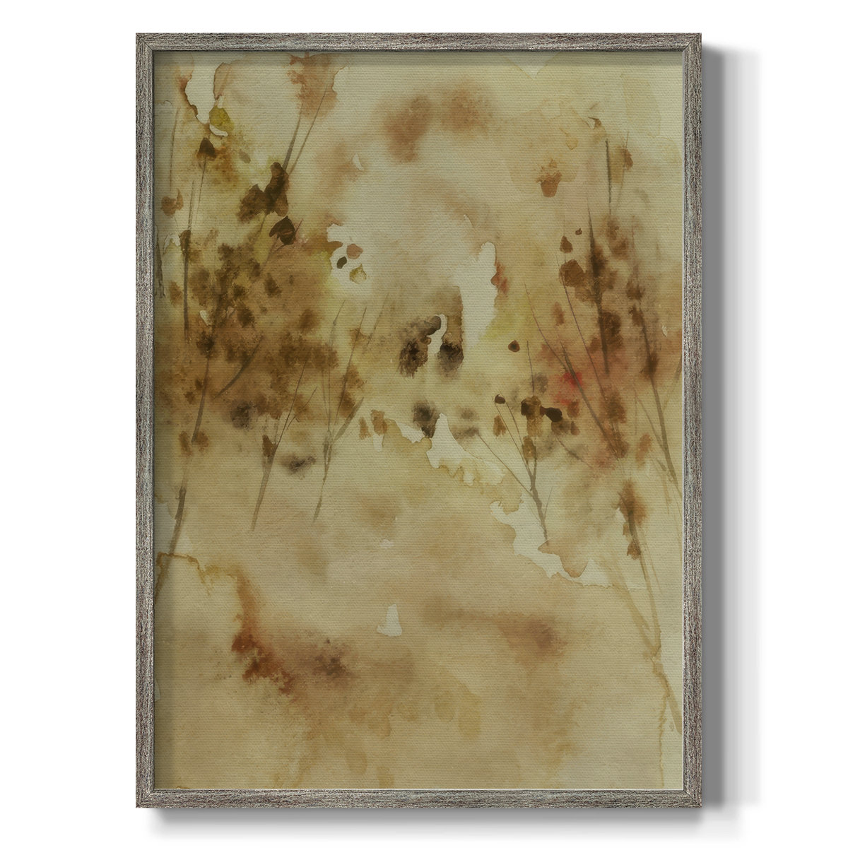 Wrought Studio™ Yellow Memory I Framed Print - Solid Wood | Wayfair