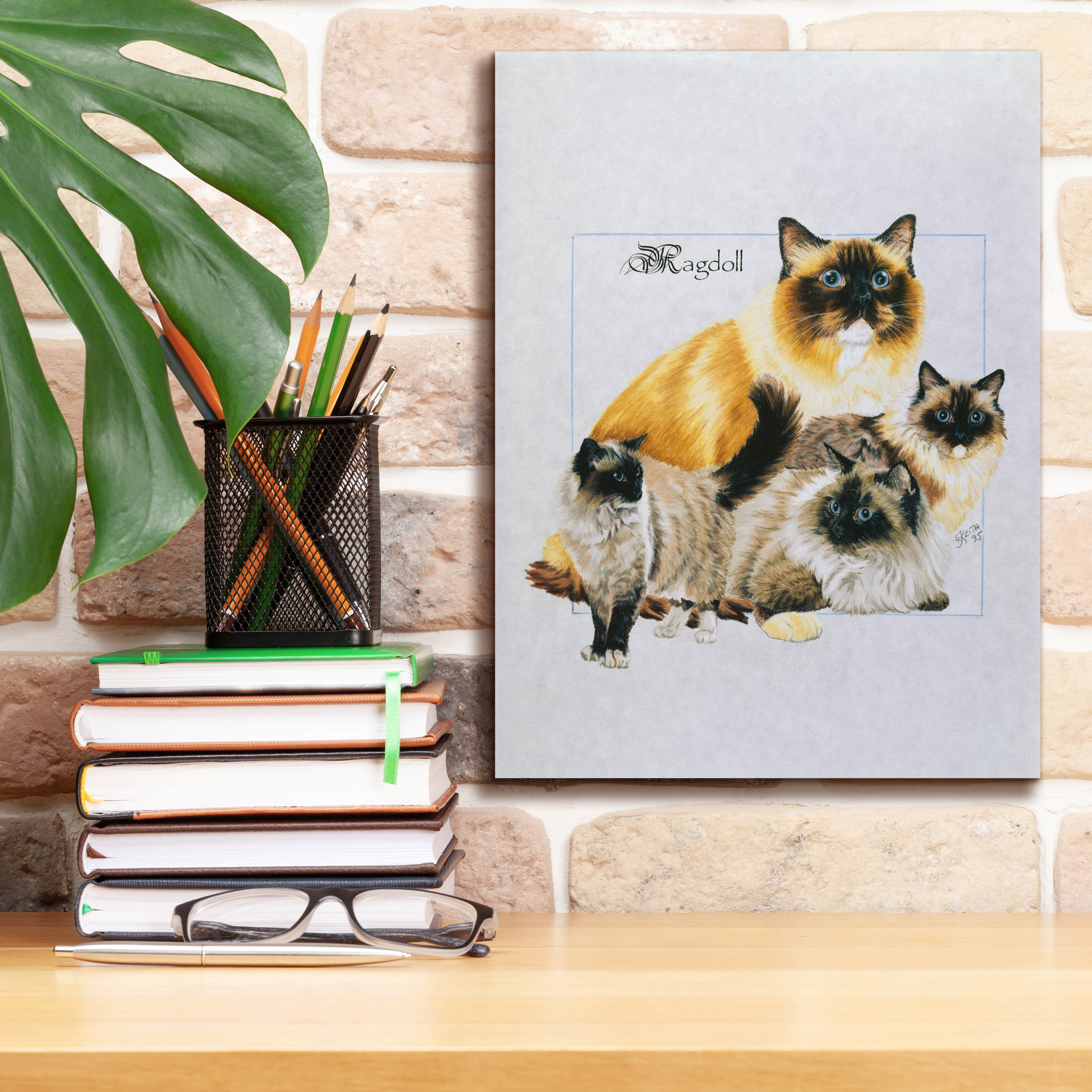 Red Barrel Studio® 'Ragdoll' by Barbara Keith, Canvas Wall Art, 40"x54 ...