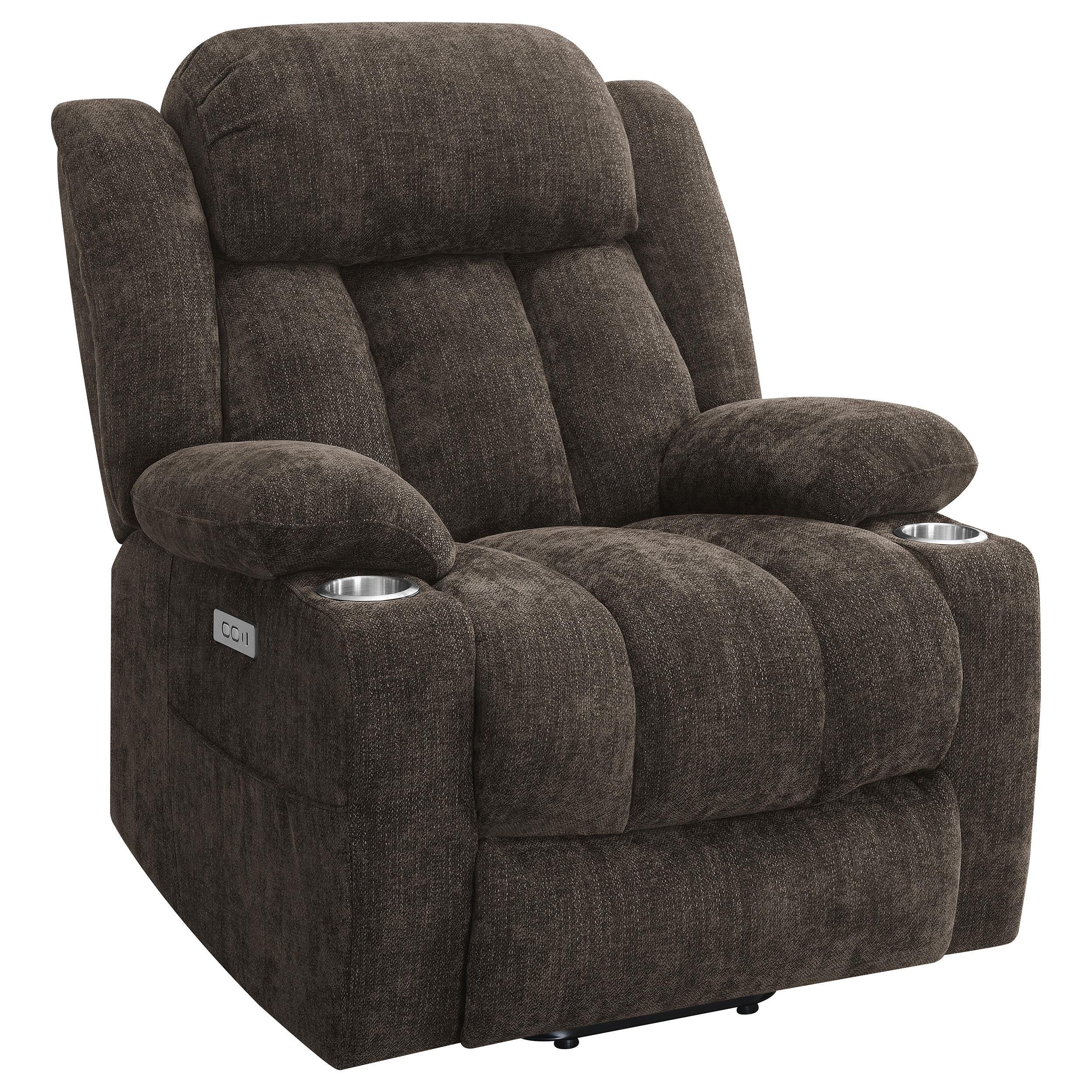 Latitude Run® Armstrong Upholstered Power Lift Massage Recliner Wine ...