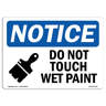 SignMission Do Not Touch Wet Paint Sign with Symbol | Wayfair