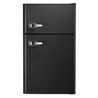 R.W.FLAME Double Door 3.2 Cu. Ft. Compact Refrigerator Mini Fridge with ...