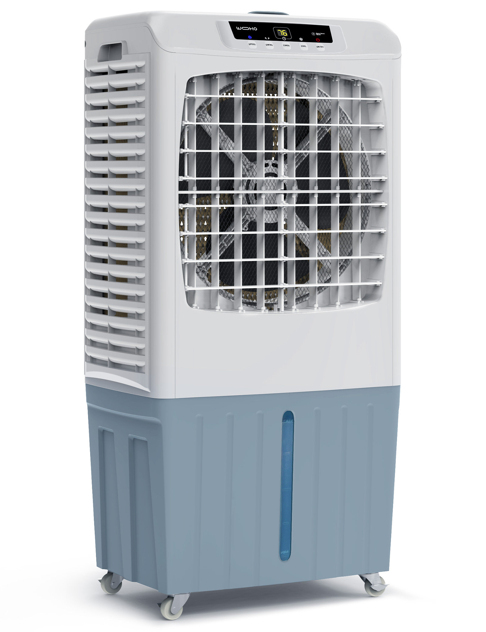 WOOOHOO Portable Evaporative Cooler Swamp Cooler, 3 Wind Speeds 3500 ...