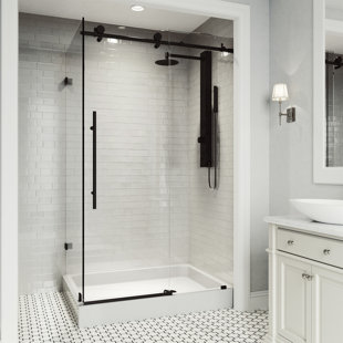 Sliding Door Shower Stalls & Enclosures You'll Love | Wayfair