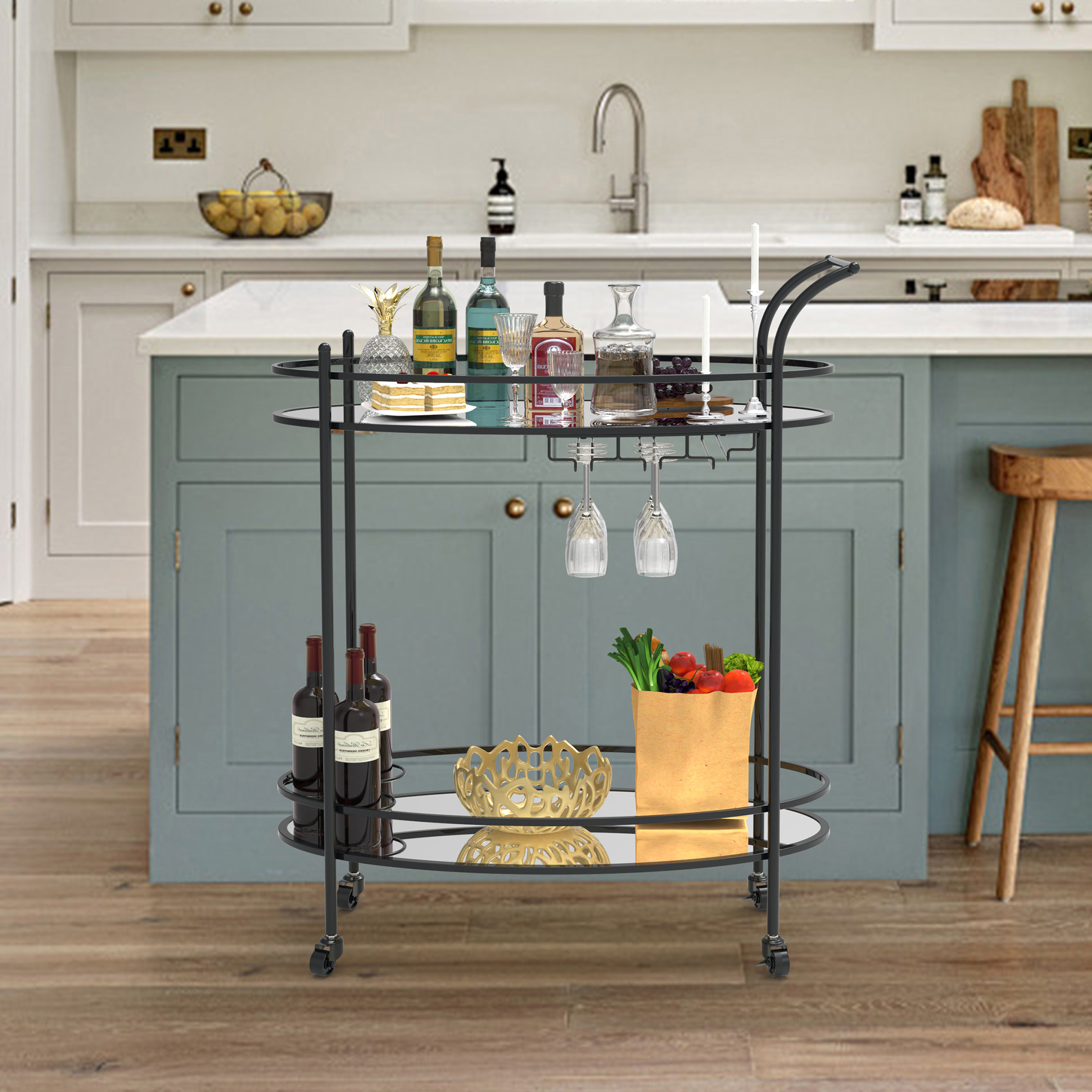 Winston Porter Westborough Bar Cart & Reviews | Wayfair