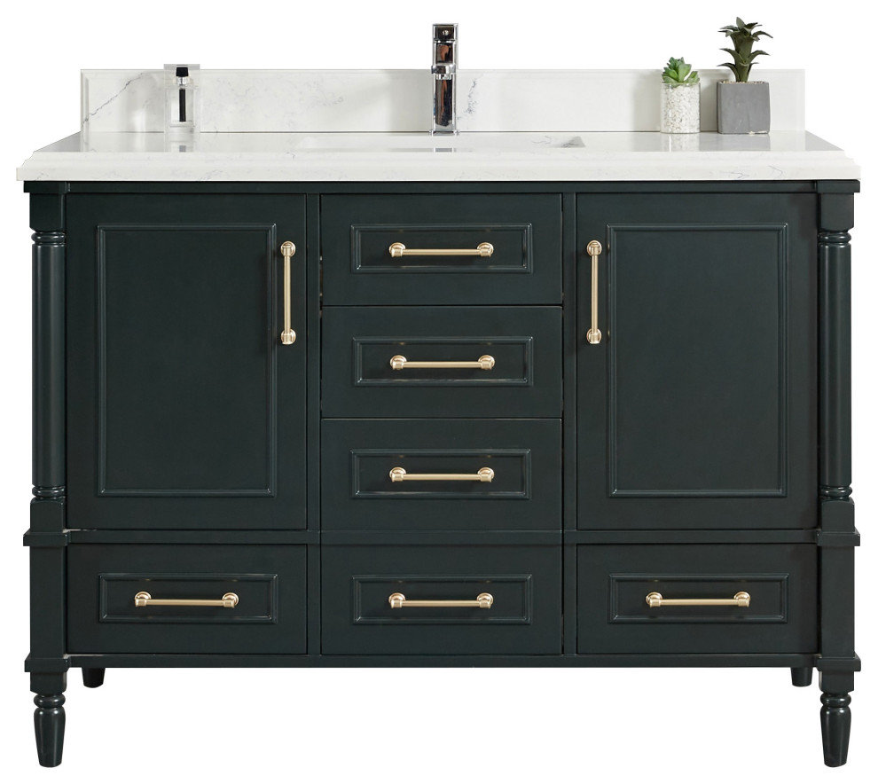 Mercer41 Ensemble de meuble-lavabo simple 48 po Flavell - Wayfair Canada