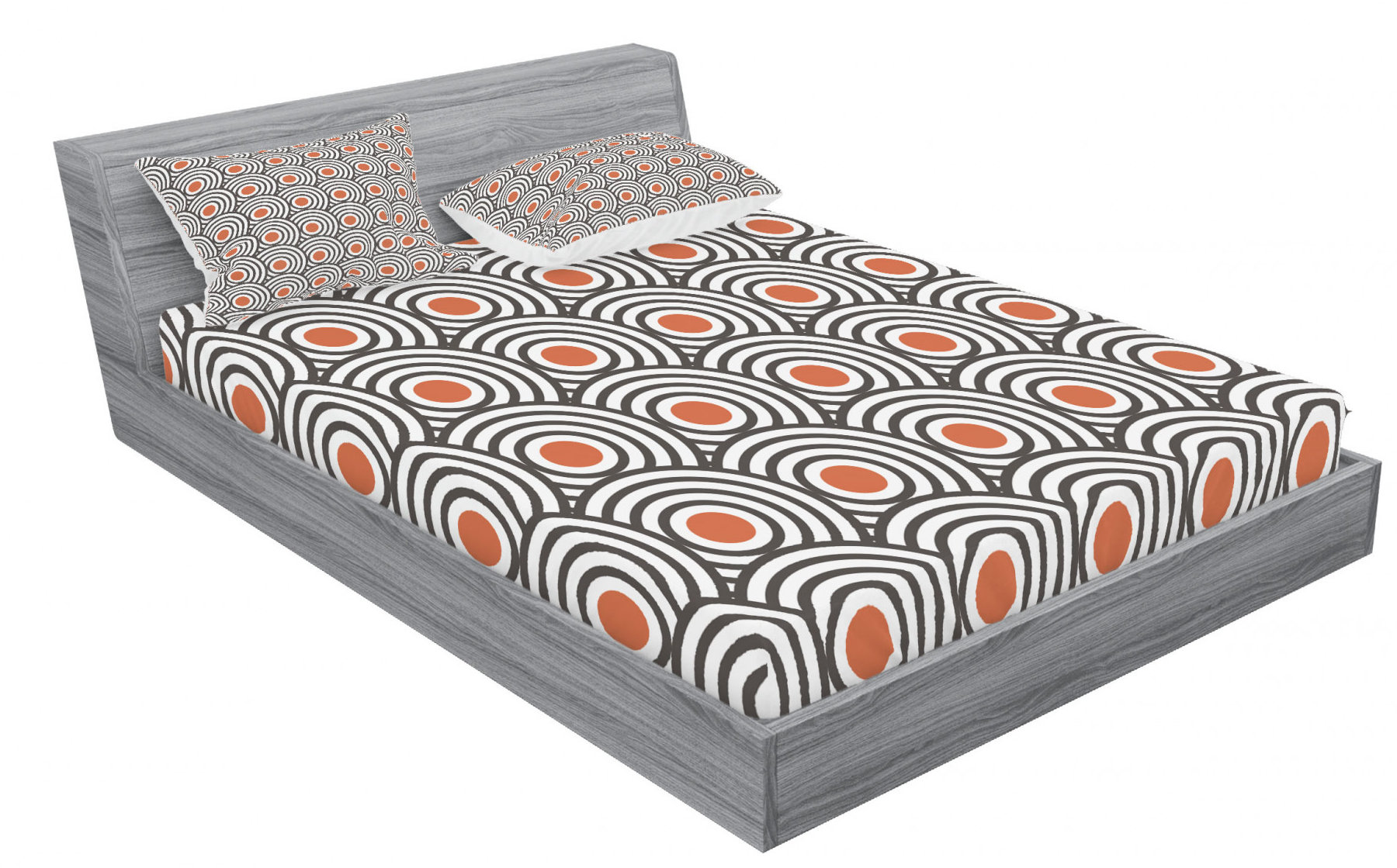 Ambesonne New Age Retro Minimalist Concentric Spiral Vortex Sheet Set ...