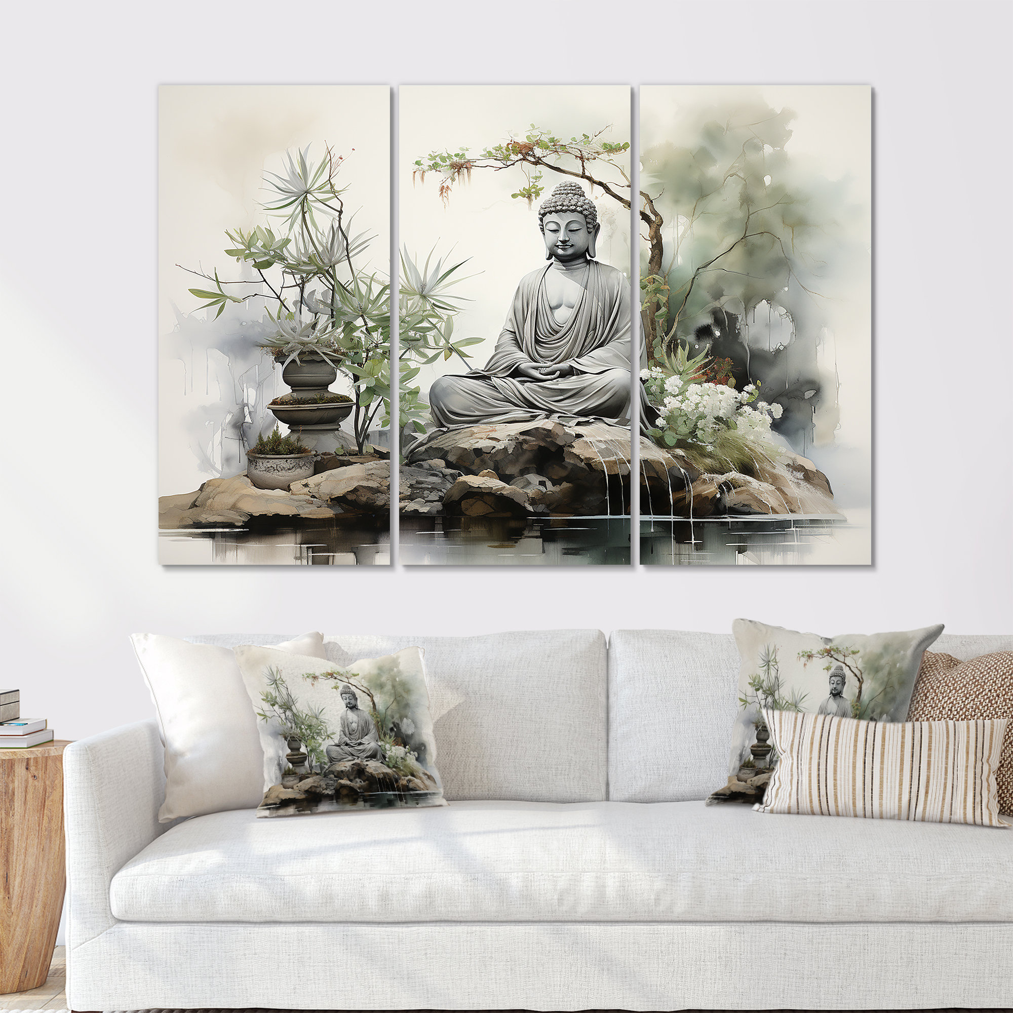 Bungalow Rose Zen Garden I - Buddhism Wall Art Living Room Set | Wayfair