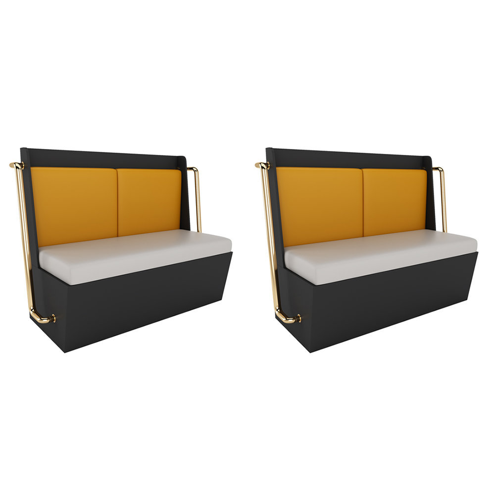 Canadian Linen Restaurant Bar Cafe Grill Light Luxury Bench Faux ...