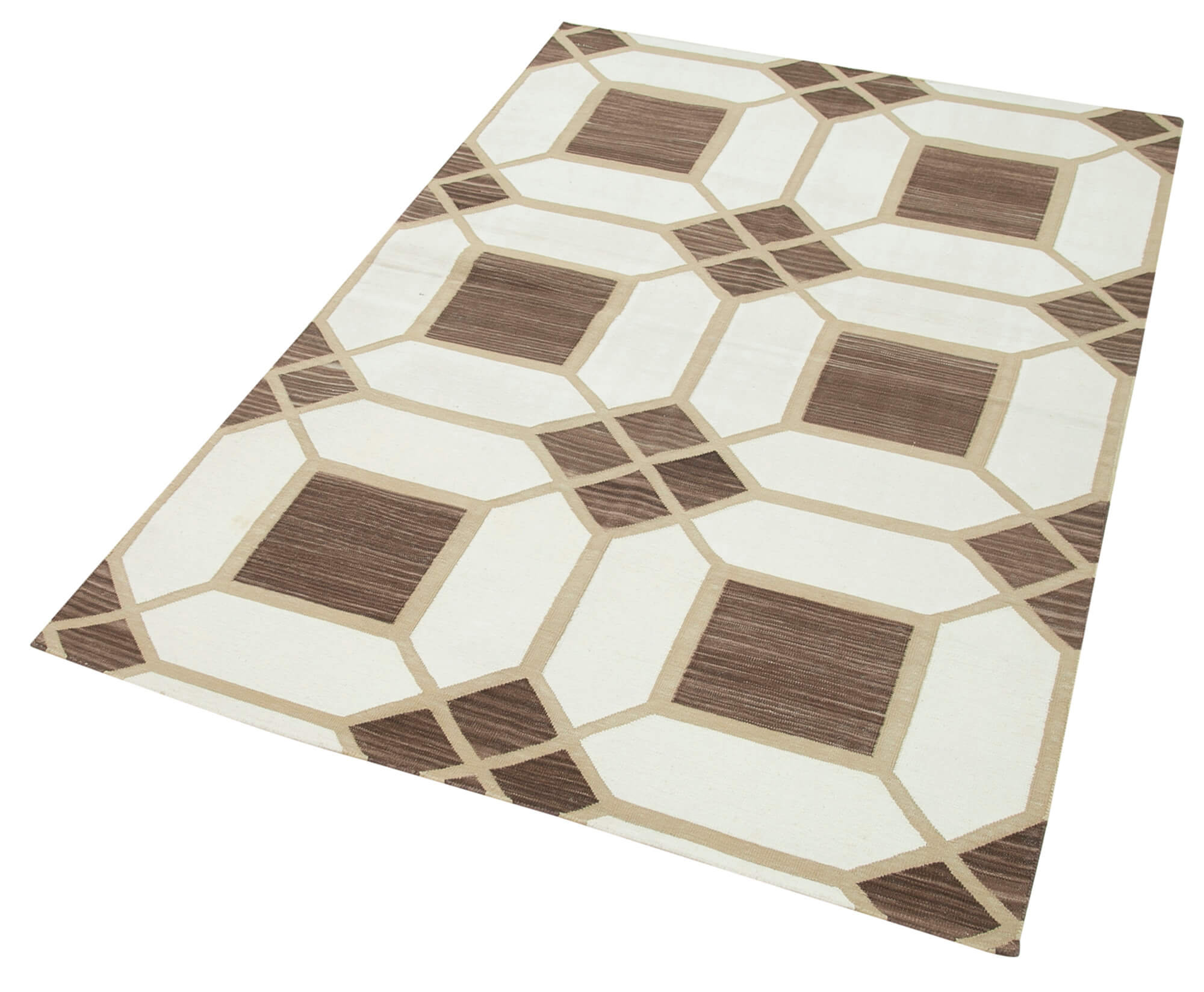 Lofy Rectangle Geometric Duri Rectangle 3'7'' X 5'2'' Area Rug | Wayfair