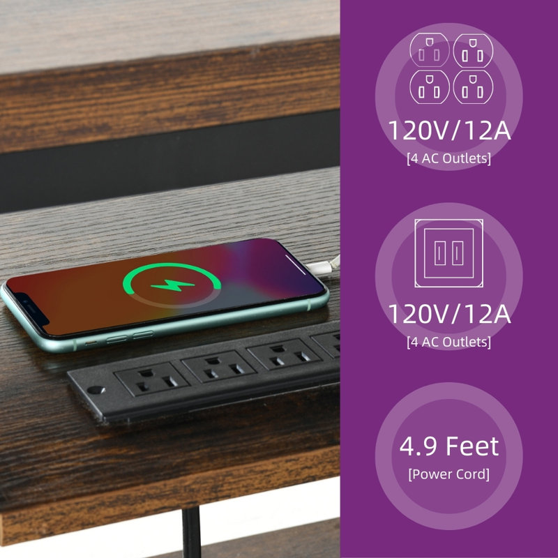 Wrought Studio™ Modern Industrial LED Entertainment Center TV Stands ...