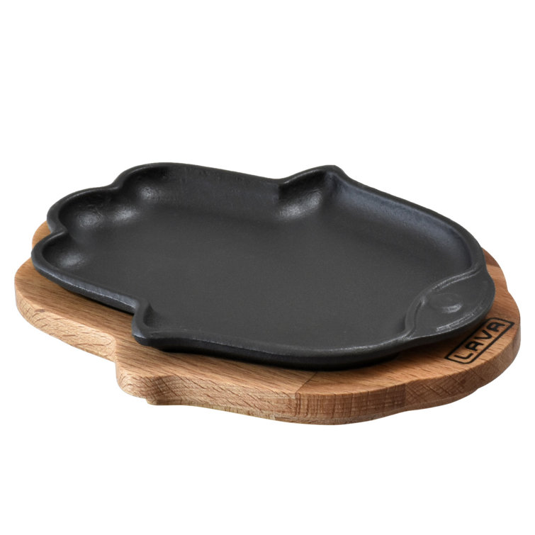LAVA CAST IRON Lava Enameled Cast Iron Serving Dish 6 inch-Hand Shaped ...