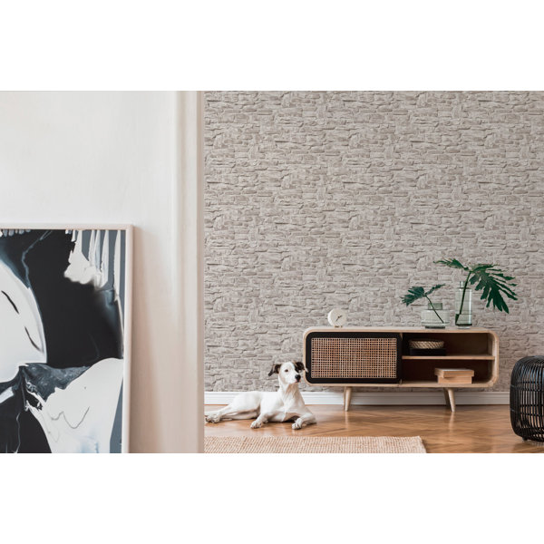 Galerie Wallcoverings Bricks and More Collection Rustic Stone Wall ...