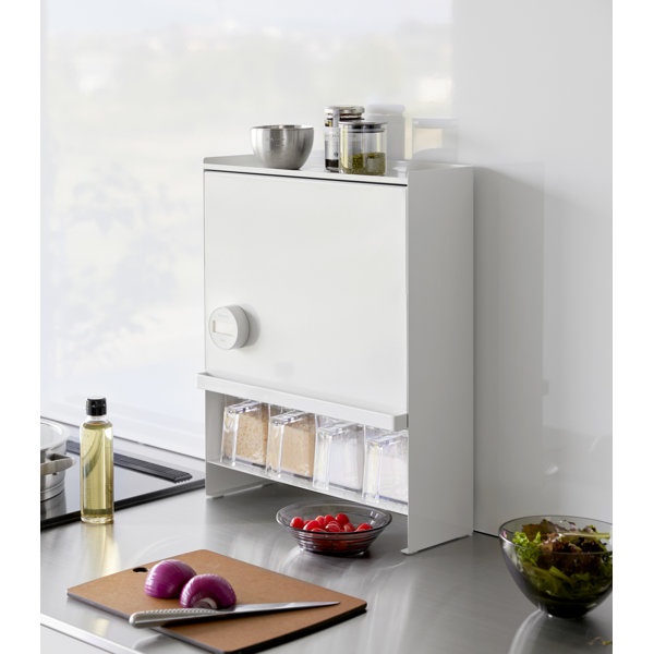 Yamazaki USA Yamazaki Home Concealable Spice Rack, Steel | Wayfair