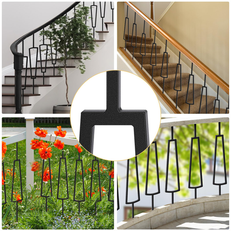BTERAZ Iron Balusters 10 Pack, Ellipse | Wayfair